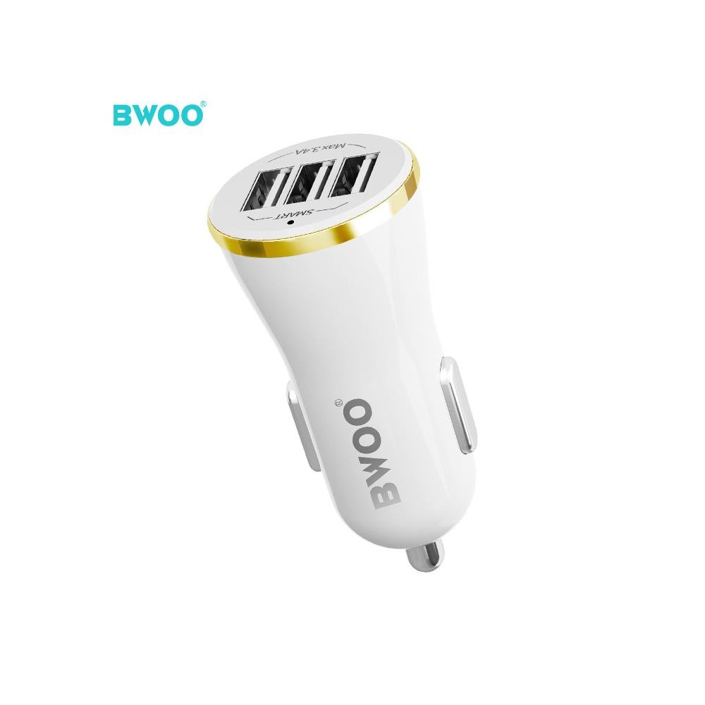żBWOO ładowarka samochodowa CC53 3x USB 3,4A biała - BWOO | Motoryzacja EMPIK