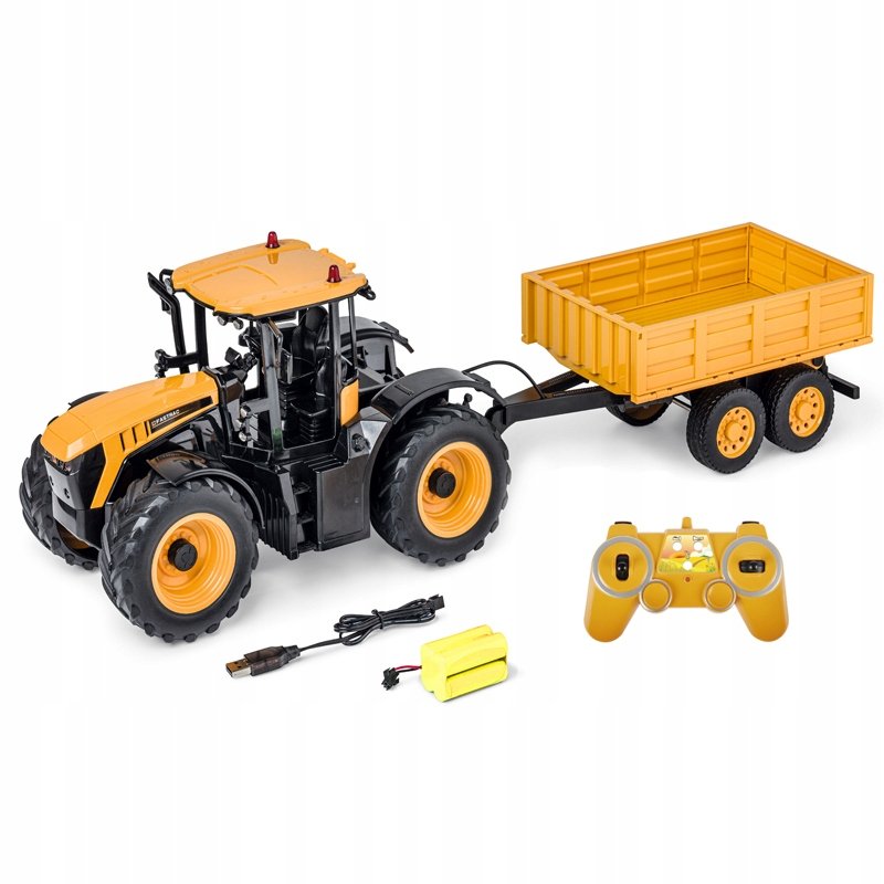 Zdalnie Sterowany Fastrac JCB z Przyczepą RC Duży - Kristrade | Sklep ...