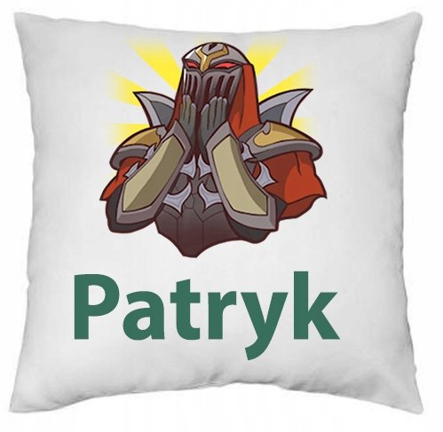 Zed emotka Lol gra FOTO PODUSZKA PREZENT + IMIĘ - Atram | Sklep EMPIK.COM