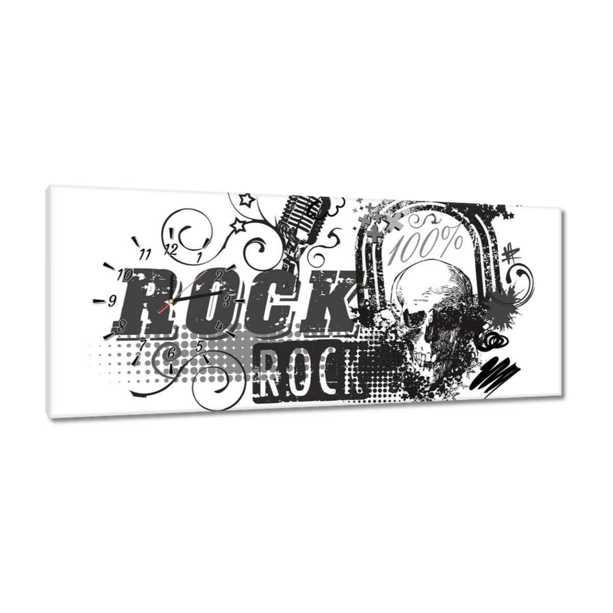 Zegar 100x40cm Rock muzyka rockowa - ZeSmakiem | Sklep EMPIK.COM