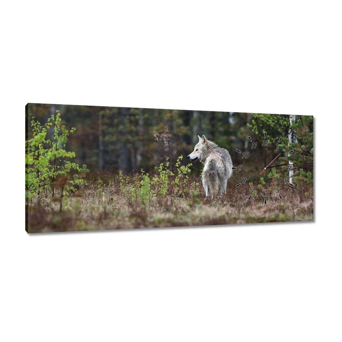 Zegar 100x40cm Wilk Wilki Wolf - ZeSmakiem | Sklep EMPIK.COM