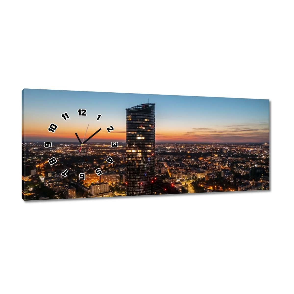 Zegar 100x40cm Wrocław noc panorama - ZeSmakiem | Sklep EMPIK.COM