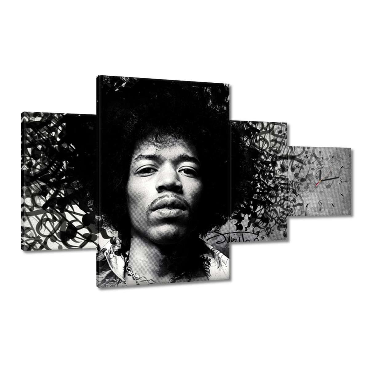 Zegar 130x80cm Jimmy Hendrix z nutami - ZeSmakiem | Sklep EMPIK.COM