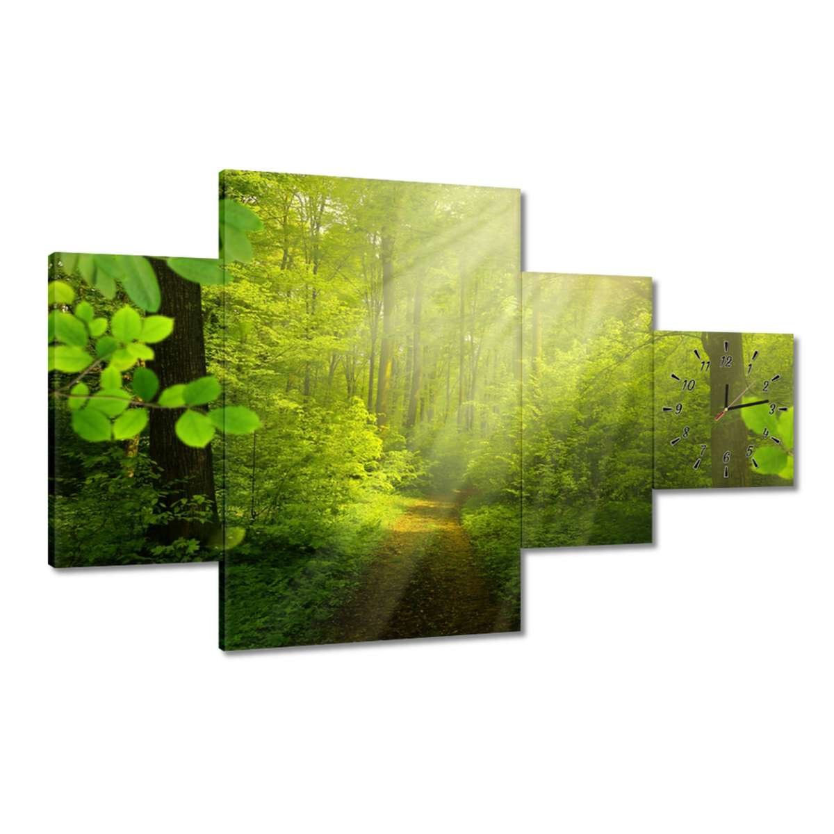 Zegar 130x80cm Magiczny las Promienie - ZeSmakiem | Sklep EMPIK.COM
