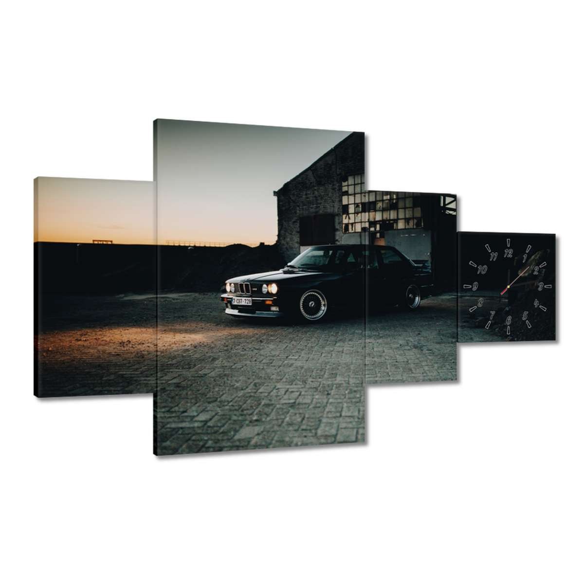 Zegar 130x80cm Obniżane BMW M3 Rekin - ZeSmakiem | Sklep EMPIK.COM