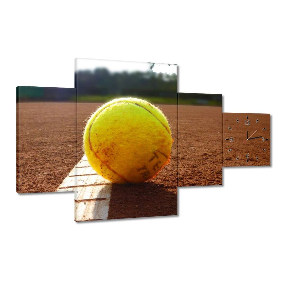 Zegar 130x80cm Piłeczka tenisowa Tennis - ZeSmakiem | Sklep EMPIK.COM