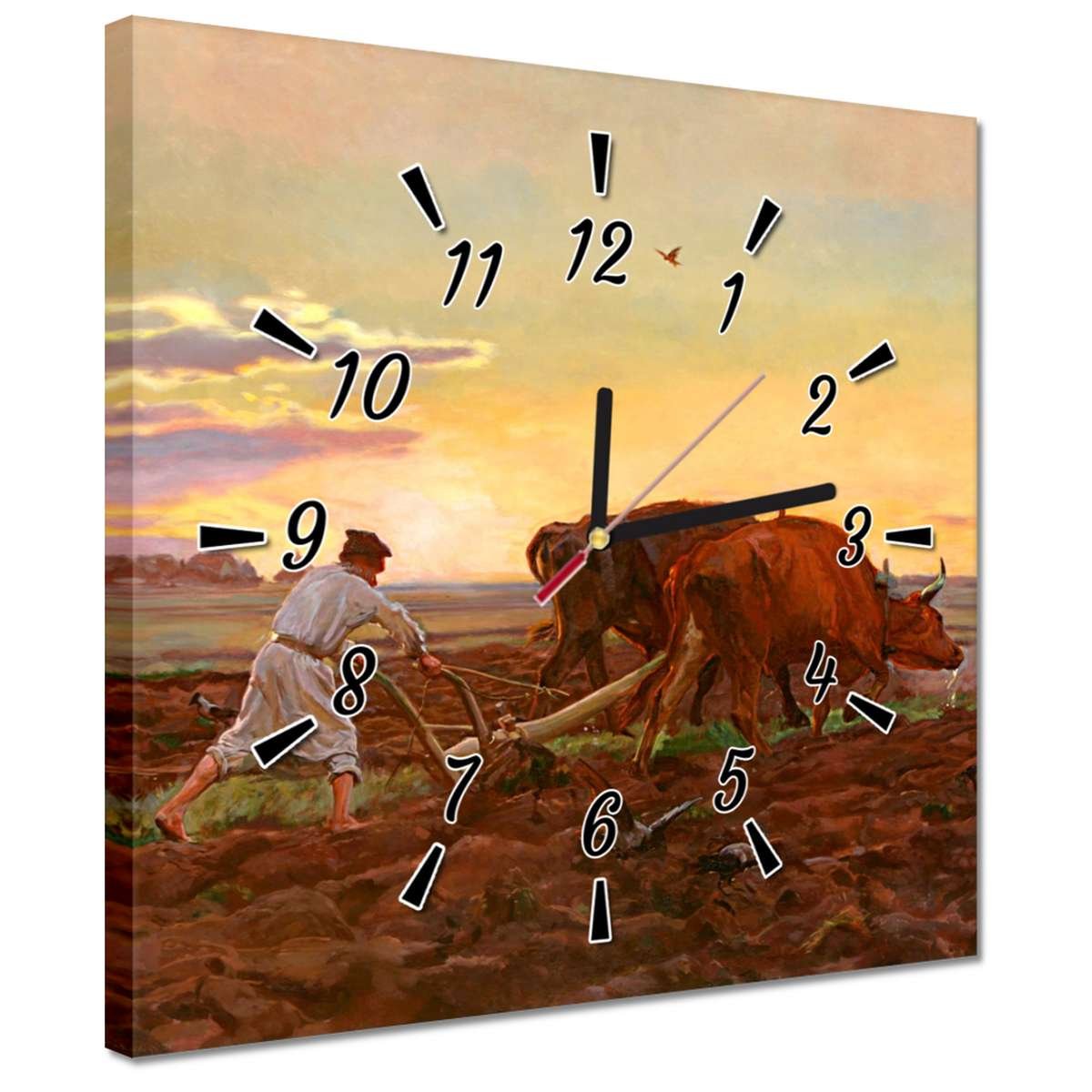 Zegar 30x30cm Chełmoński Orka Wieś Pole - ZeSmakiem | Sklep EMPIK.COM