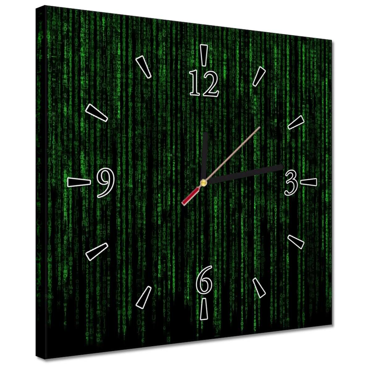 Zegar 30x30cm Kod programowanie Tablica - ZeSmakiem | Sklep EMPIK.COM