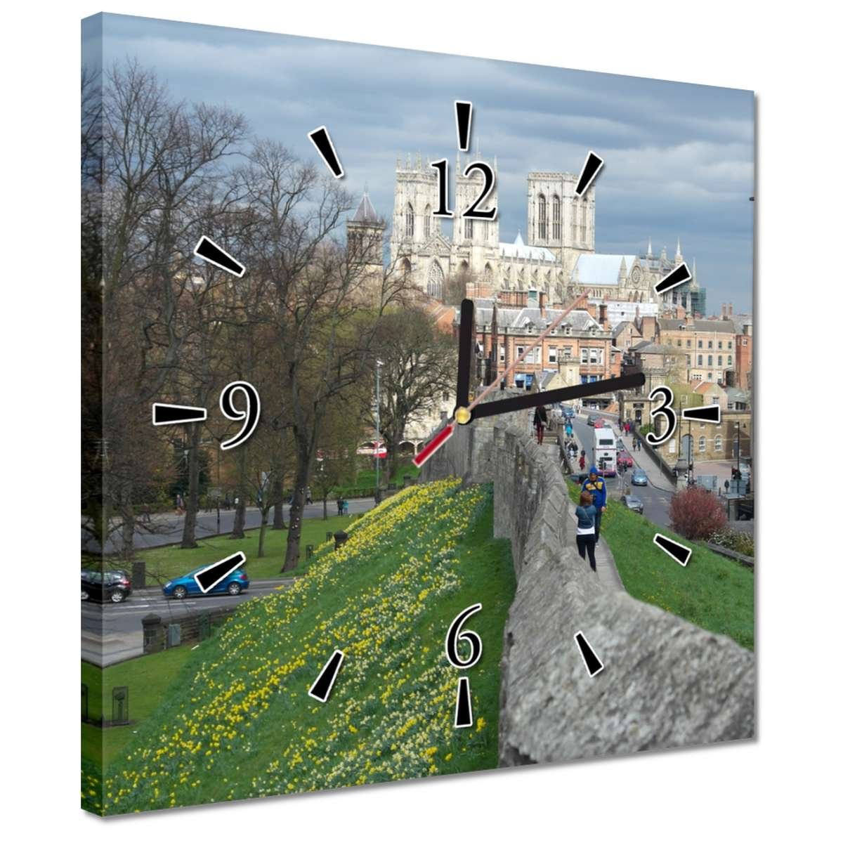 Zegar 30x30cm Mury obronne - ZeSmakiem | Sklep EMPIK.COM