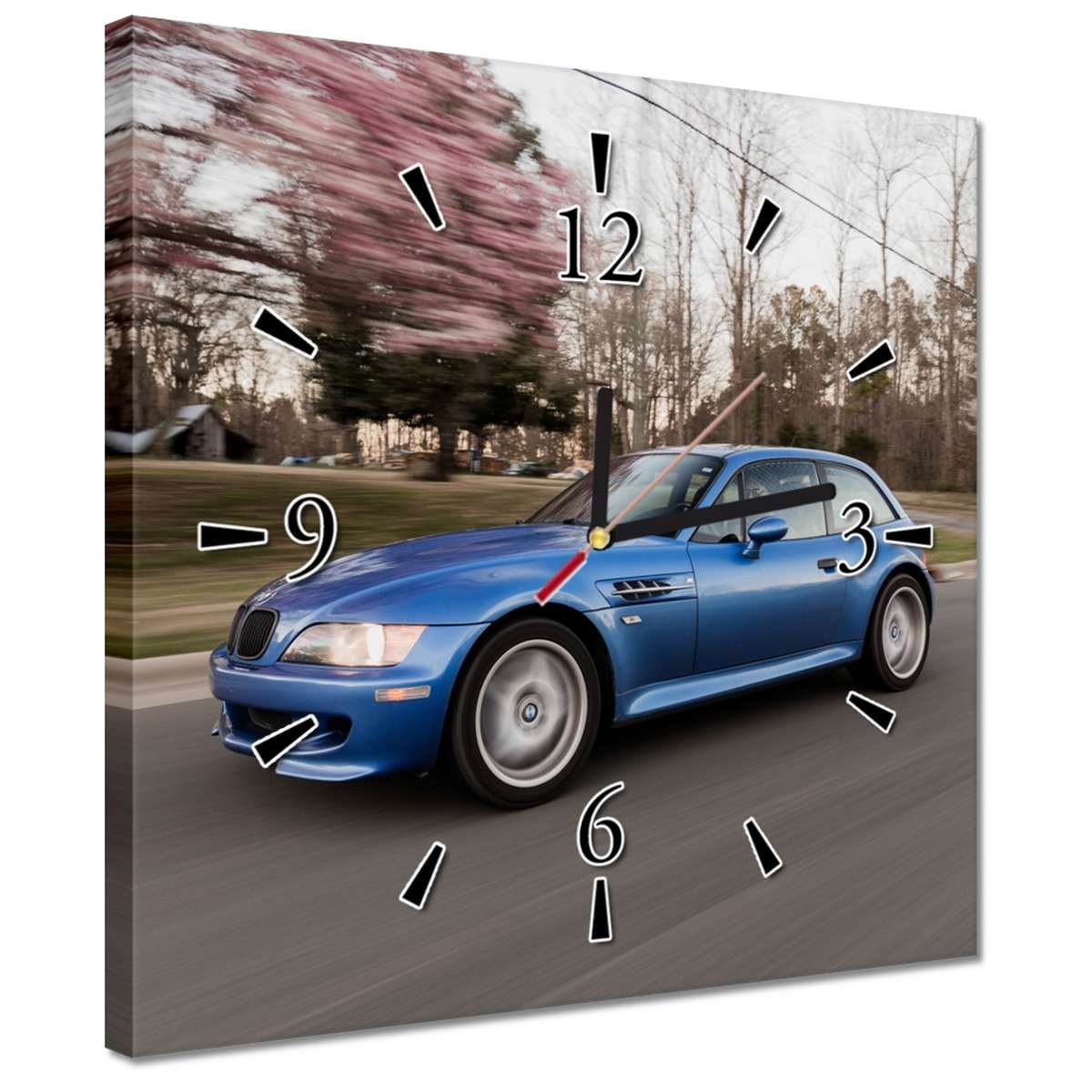 Zegar 30x30cm Niebieskie Auto BMW - ZeSmakiem | Sklep EMPIK.COM