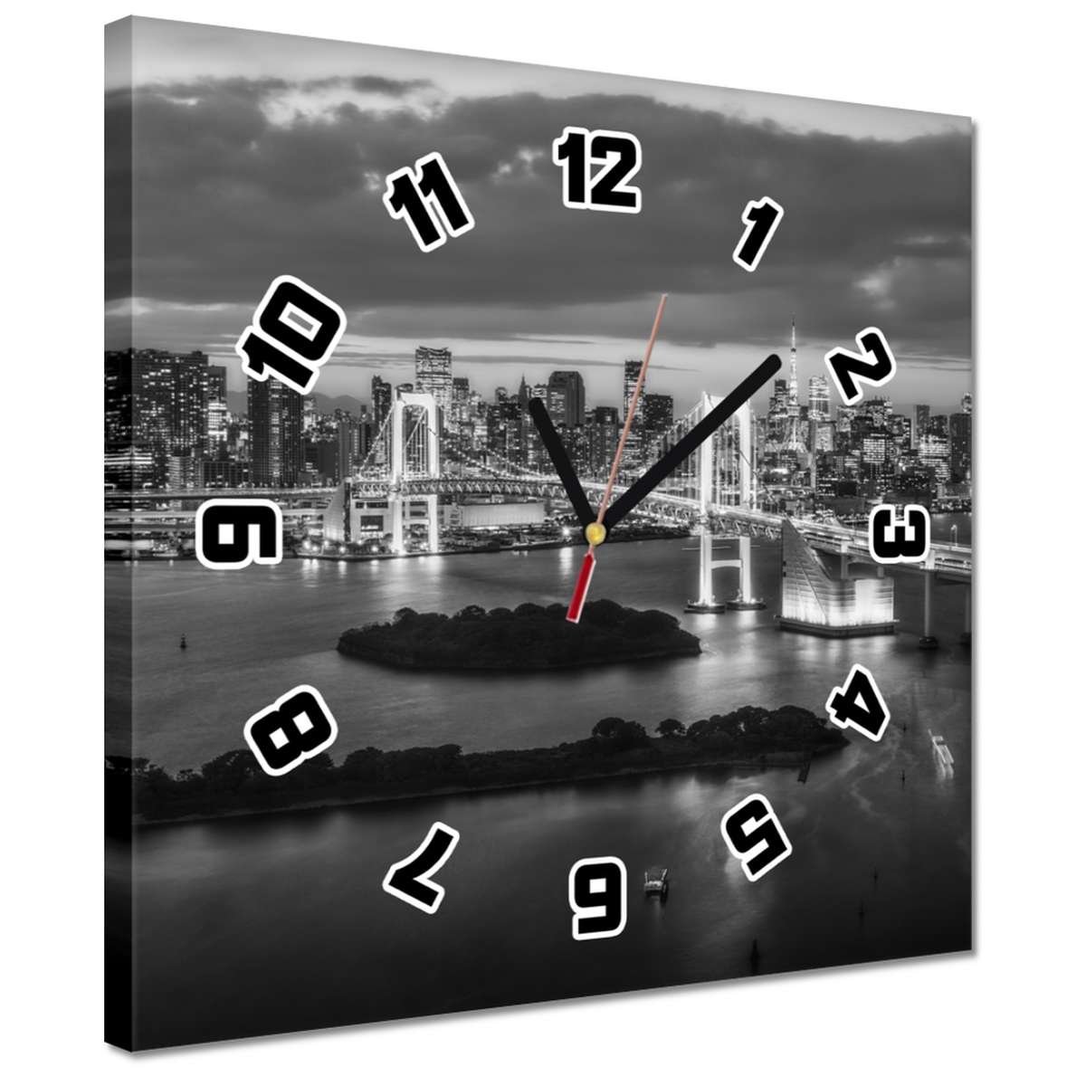 Zegar 30x30cm Tokio Wieża Eiffla Most - ZeSmakiem | Sklep EMPIK.COM