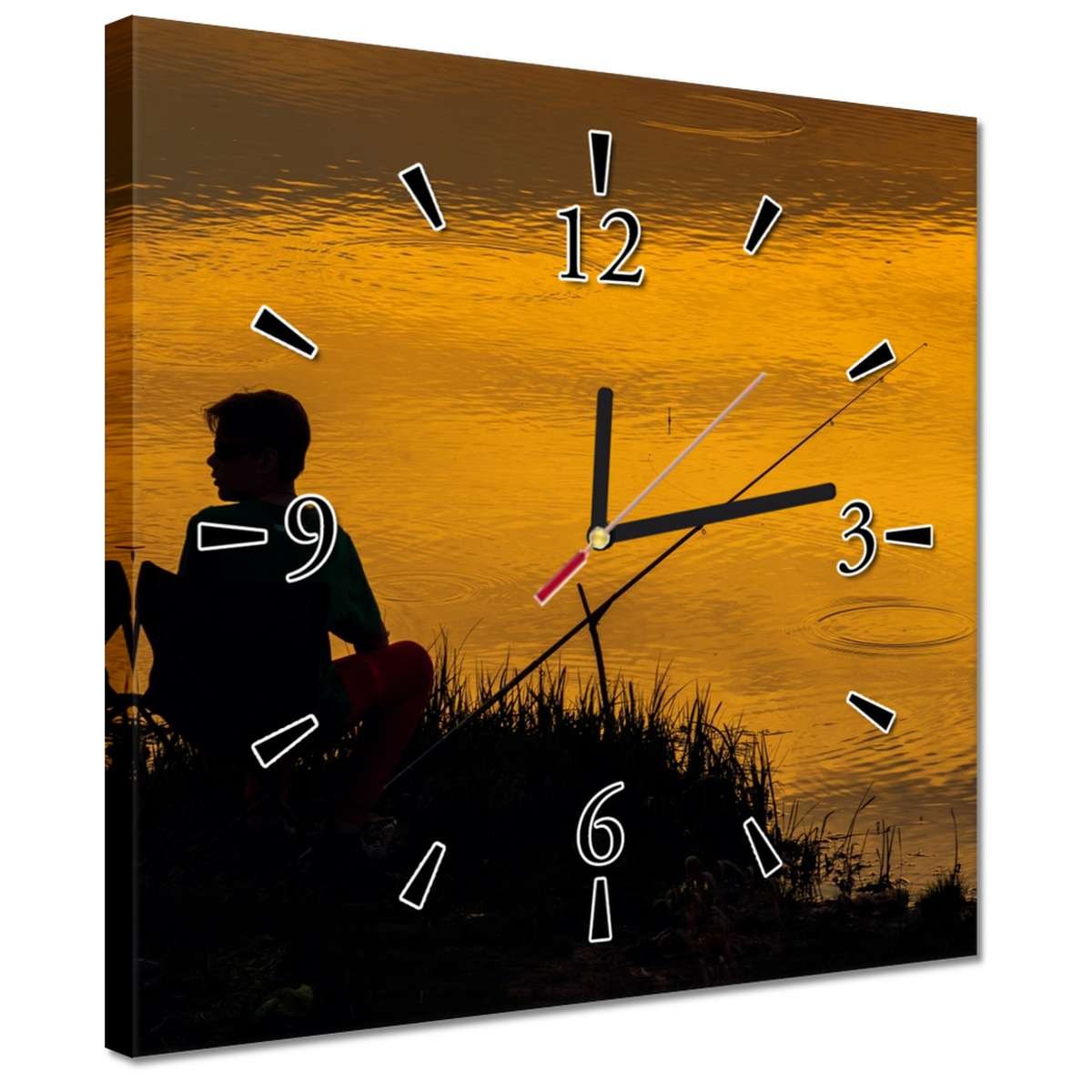 Zegar 30x30cm Zachód rybacy rzeka ryby - Inna marka | Sklep EMPIK.COM