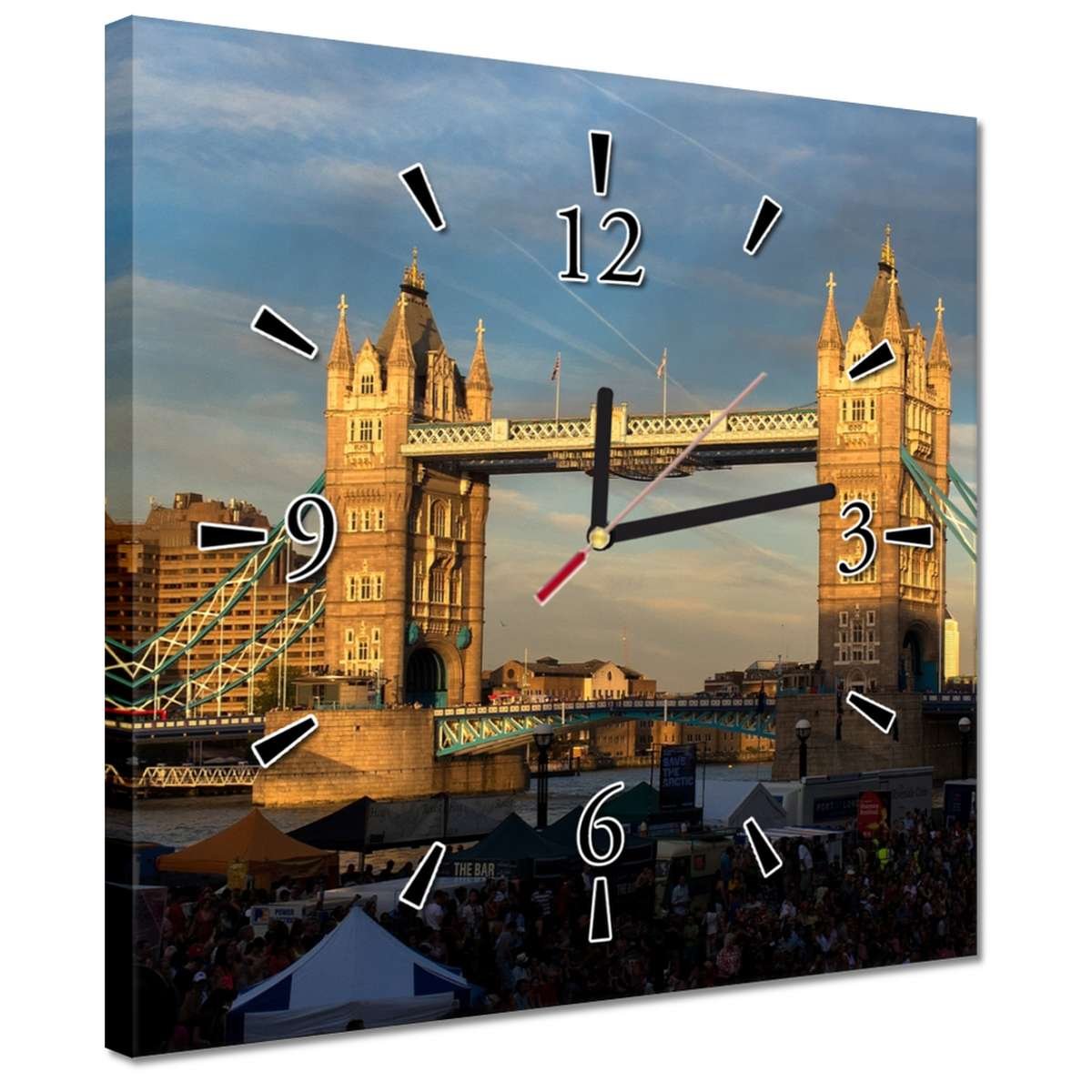 Zegar 30x30cm Zachód UK GB Tower Bridge - ZeSmakiem | Sklep EMPIK.COM