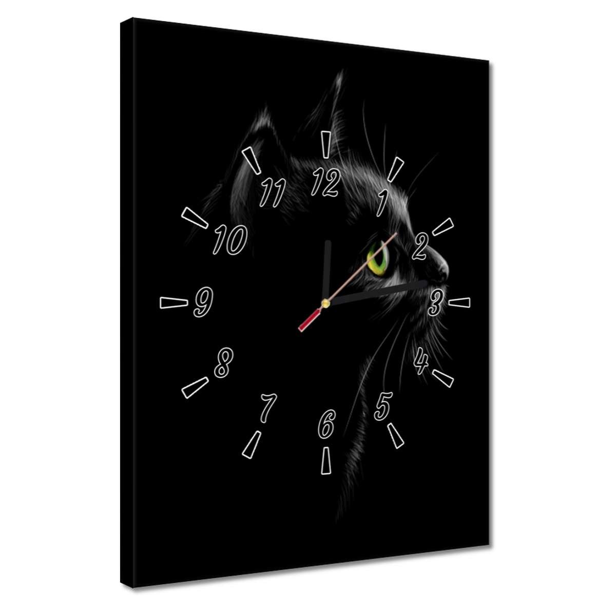Zegar 30x40cm Czarny kotek kiciuś kot - ZeSmakiem | Sklep EMPIK.COM
