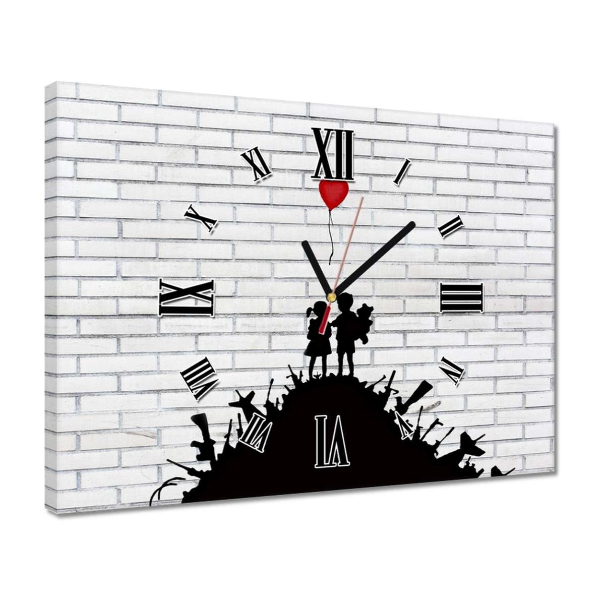 Zegar 40x30cm Banksy Góra broni Balon - ZeSmakiem | Sklep EMPIK.COM