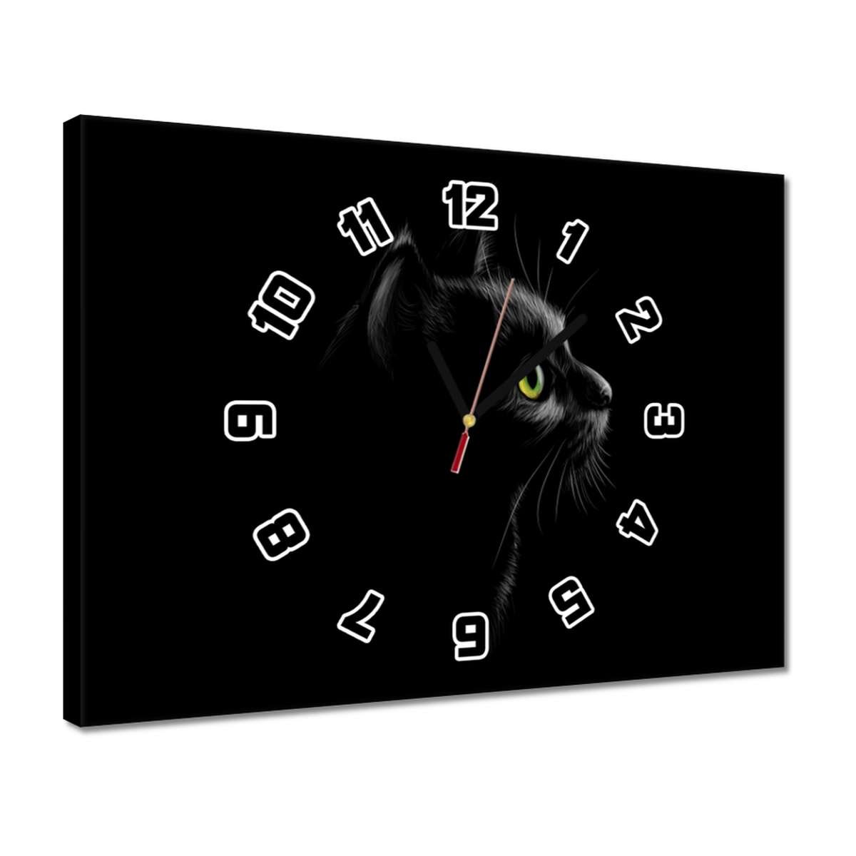 Zegar 40x30cm Czarny kotek kiciuś kot - ZeSmakiem | Sklep EMPIK.COM