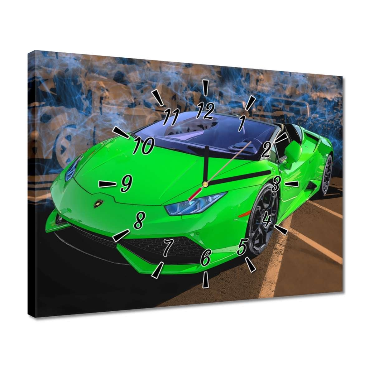 Zegar 40x30cm Zielony samochód sportowy - ZeSmakiem | Sklep EMPIK.COM