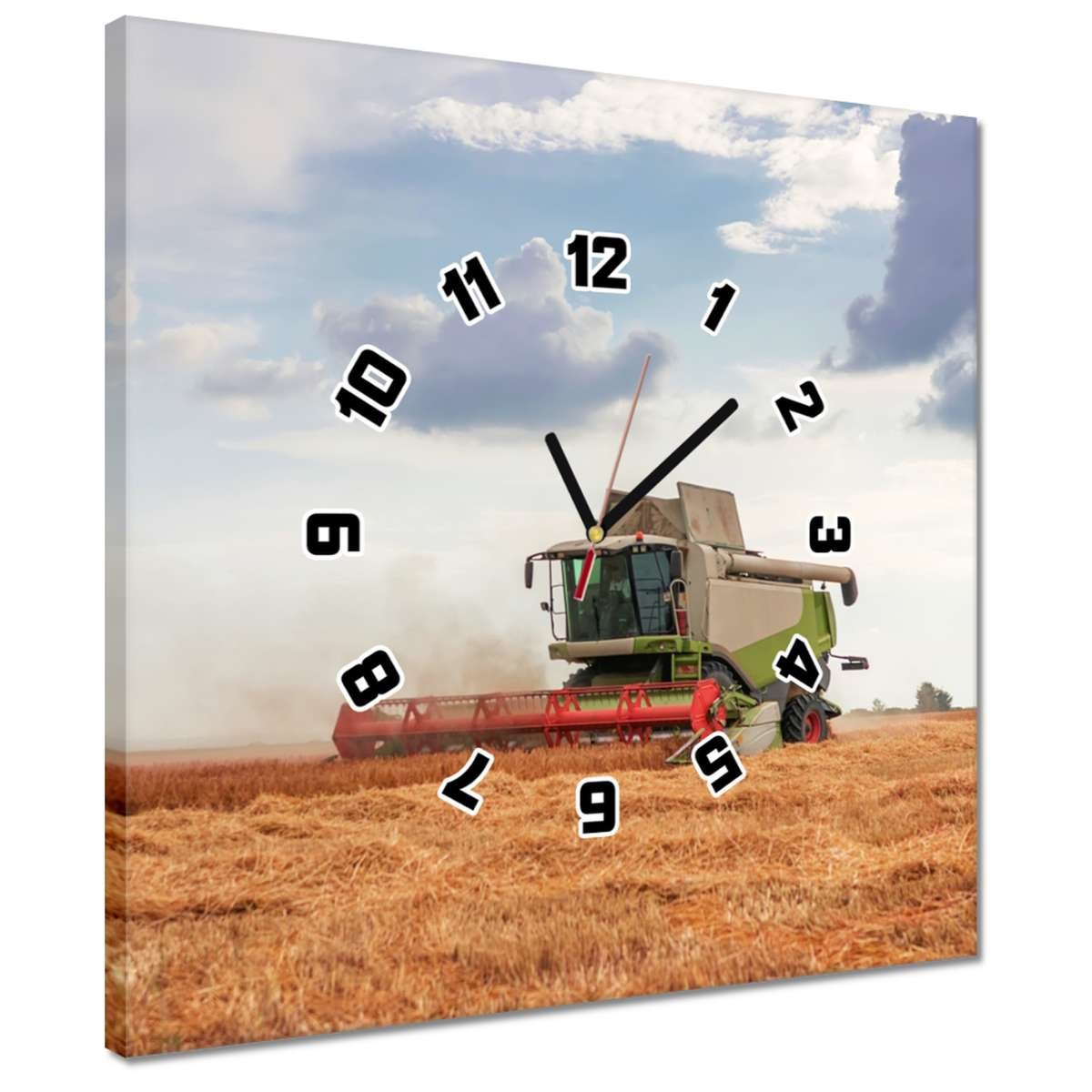 Zegar 40x40cm Kombajn na polu zbożowym - ZeSmakiem | Sklep EMPIK.COM