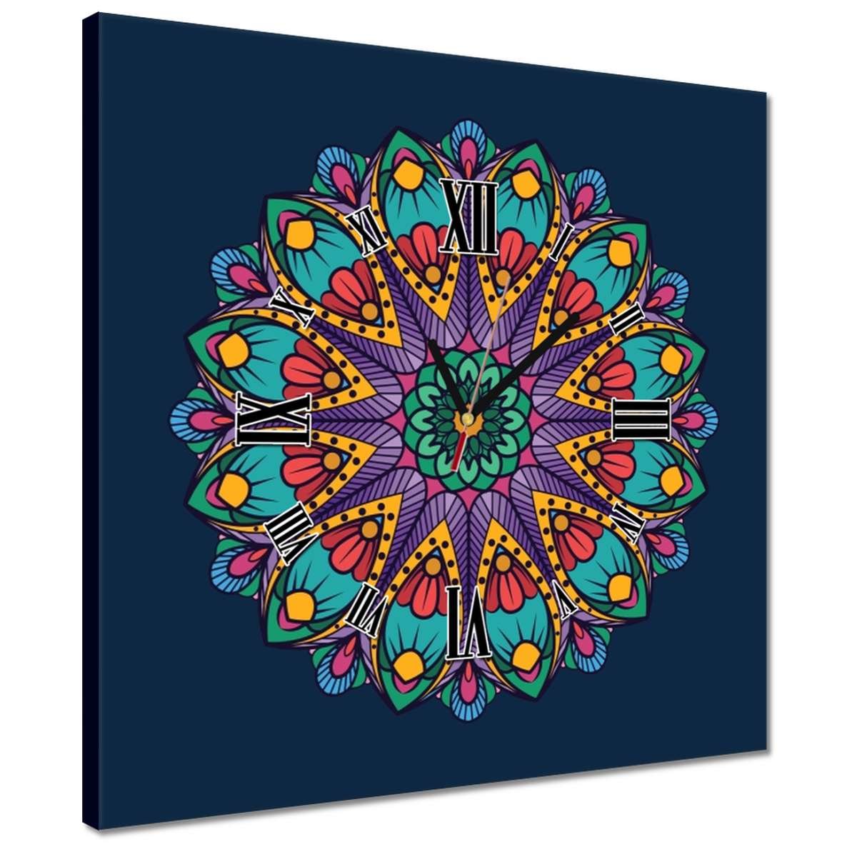 Zegar 40x40cm Mandala z Maroka Morocco - ZeSmakiem | Sklep EMPIK.COM