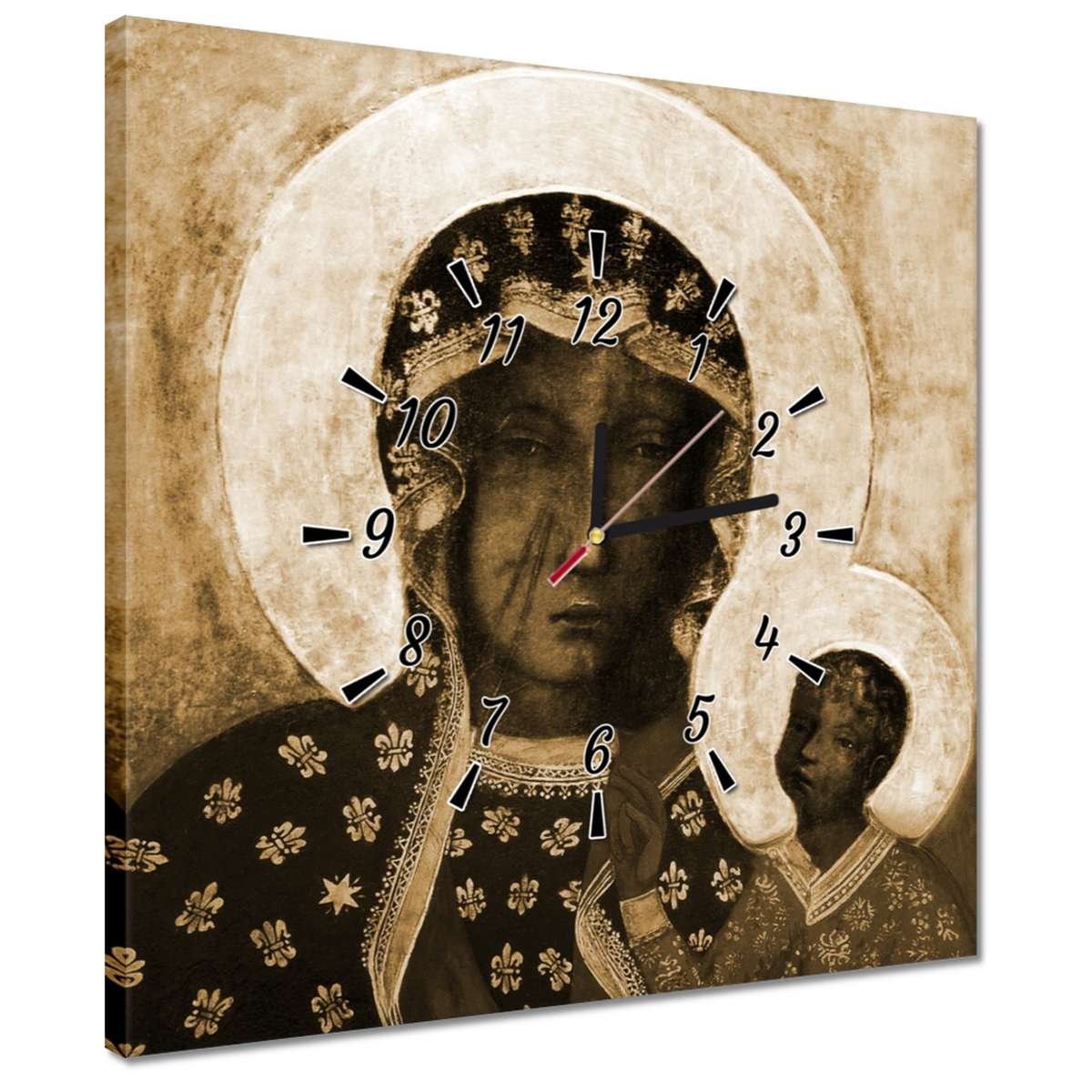 Zegar 40x40cm Matka Boska Częstochowska - ZeSmakiem | Sklep EMPIK.COM