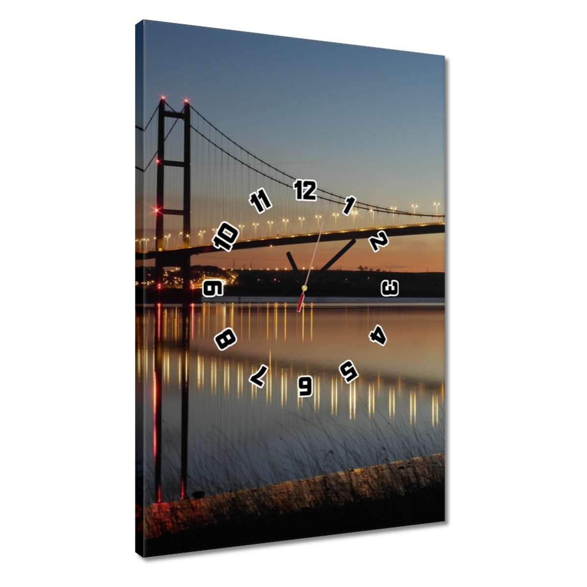 Zegar 40x60cm Oświetlony most wiszący w nocy - ZeSmakiem | Sklep EMPIK.COM
