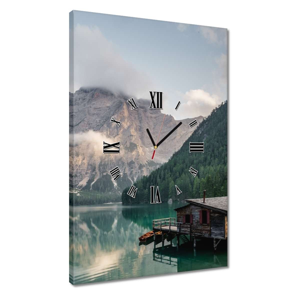 Zegar 40x60cm Pejzaż z górami Domek - ZeSmakiem | Sklep EMPIK.COM
