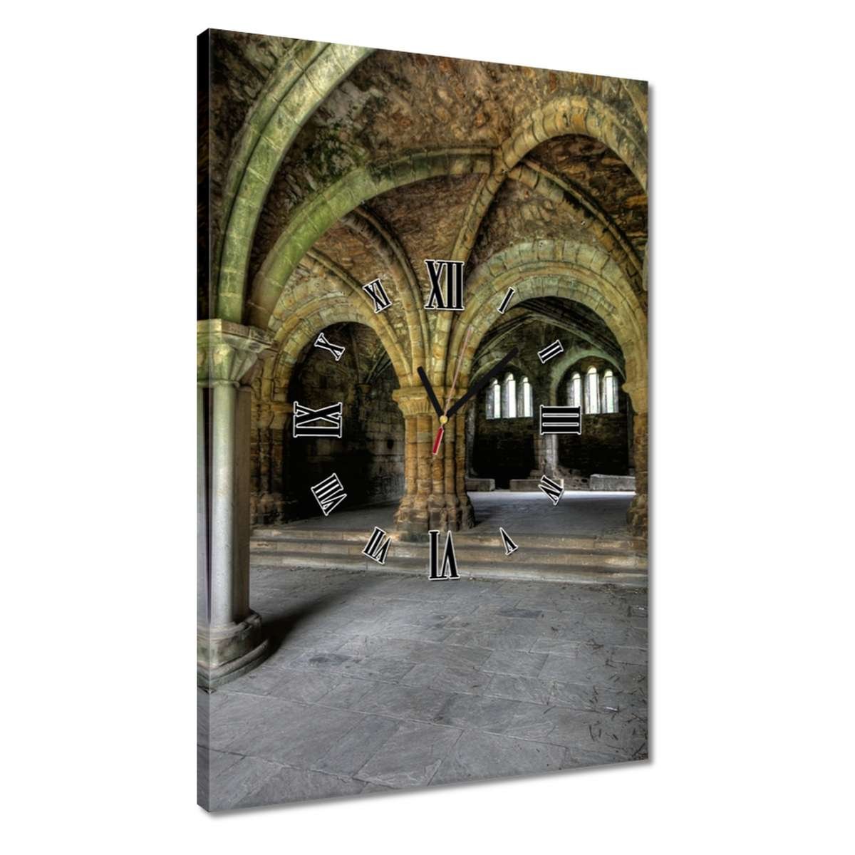 Zegar 40x60cm Wnętrze zamku Kolumny i łuki architektoniczne - ZeSmakiem ...