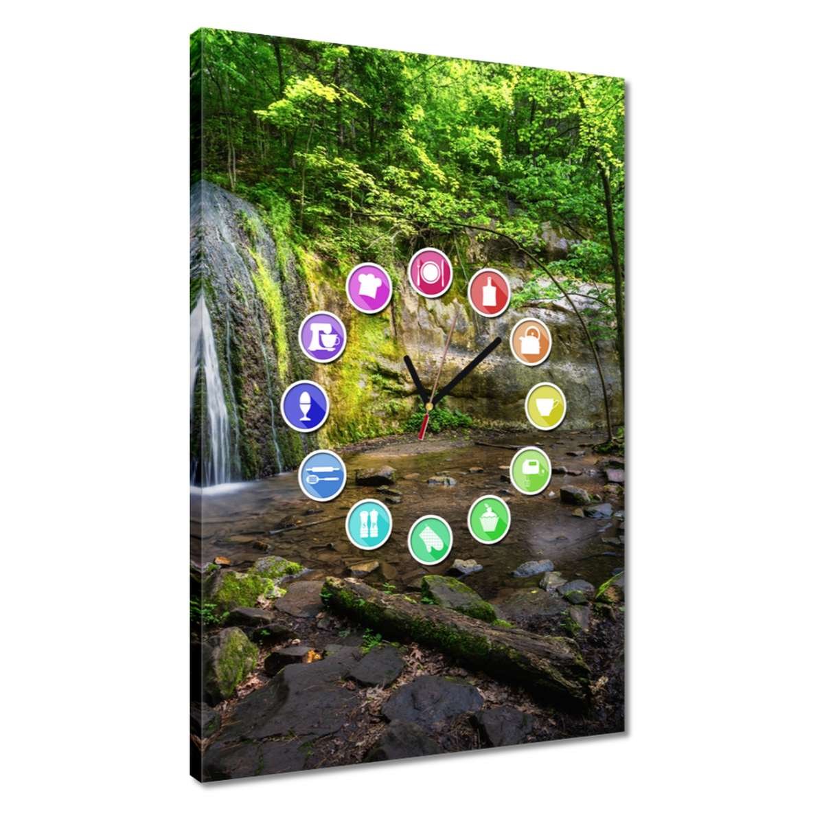 Zegar 40x60cm Wodospad Las Tropiki - ZeSmakiem | Sklep EMPIK.COM
