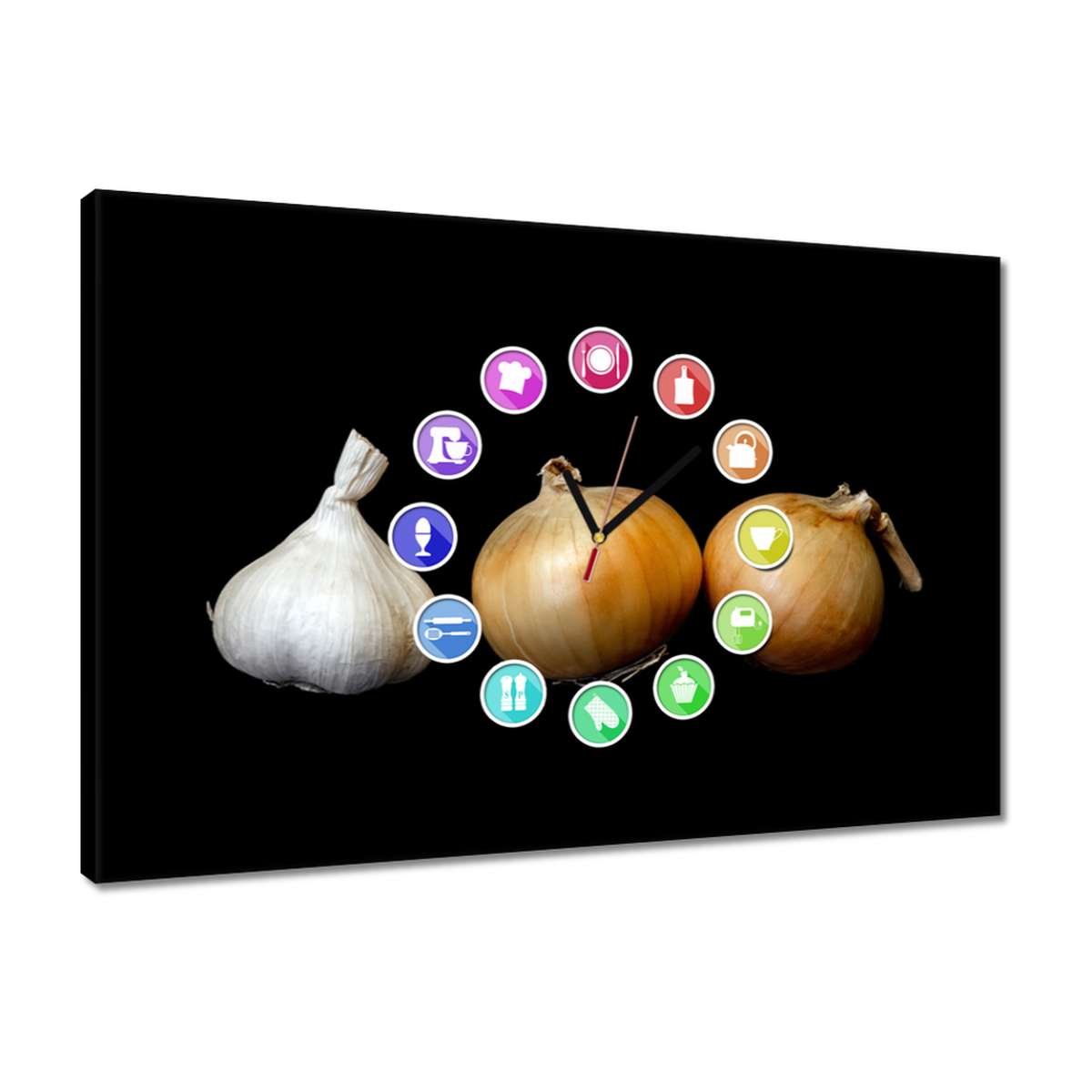 Zegar 60x40cm Cebula Czosnek Warzywa - ZeSmakiem | Sklep EMPIK.COM