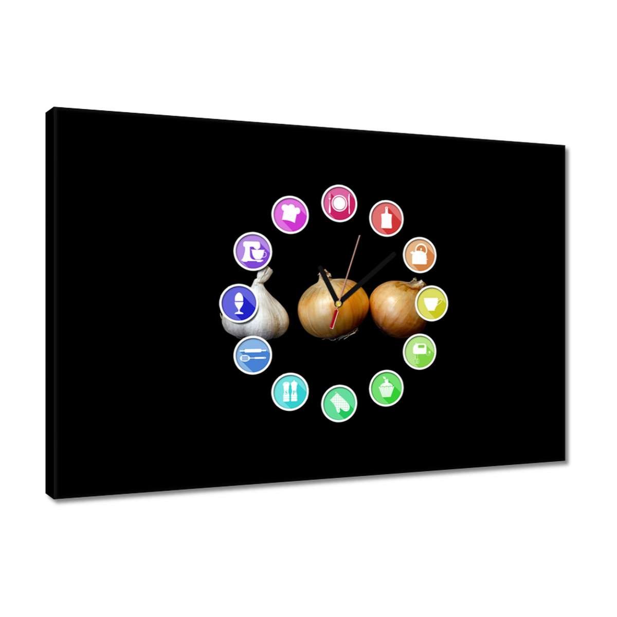 Zegar 60x40cm Cebula Czosnek Warzywa - ZeSmakiem | Sklep EMPIK.COM