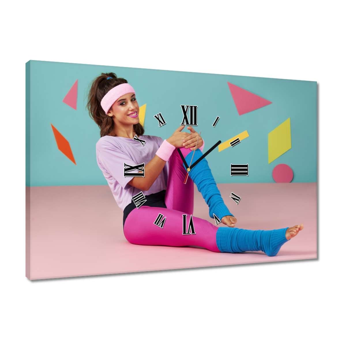 Zegar 60x40cm Ćwiczenia na sali - ZeSmakiem | Sklep EMPIK.COM