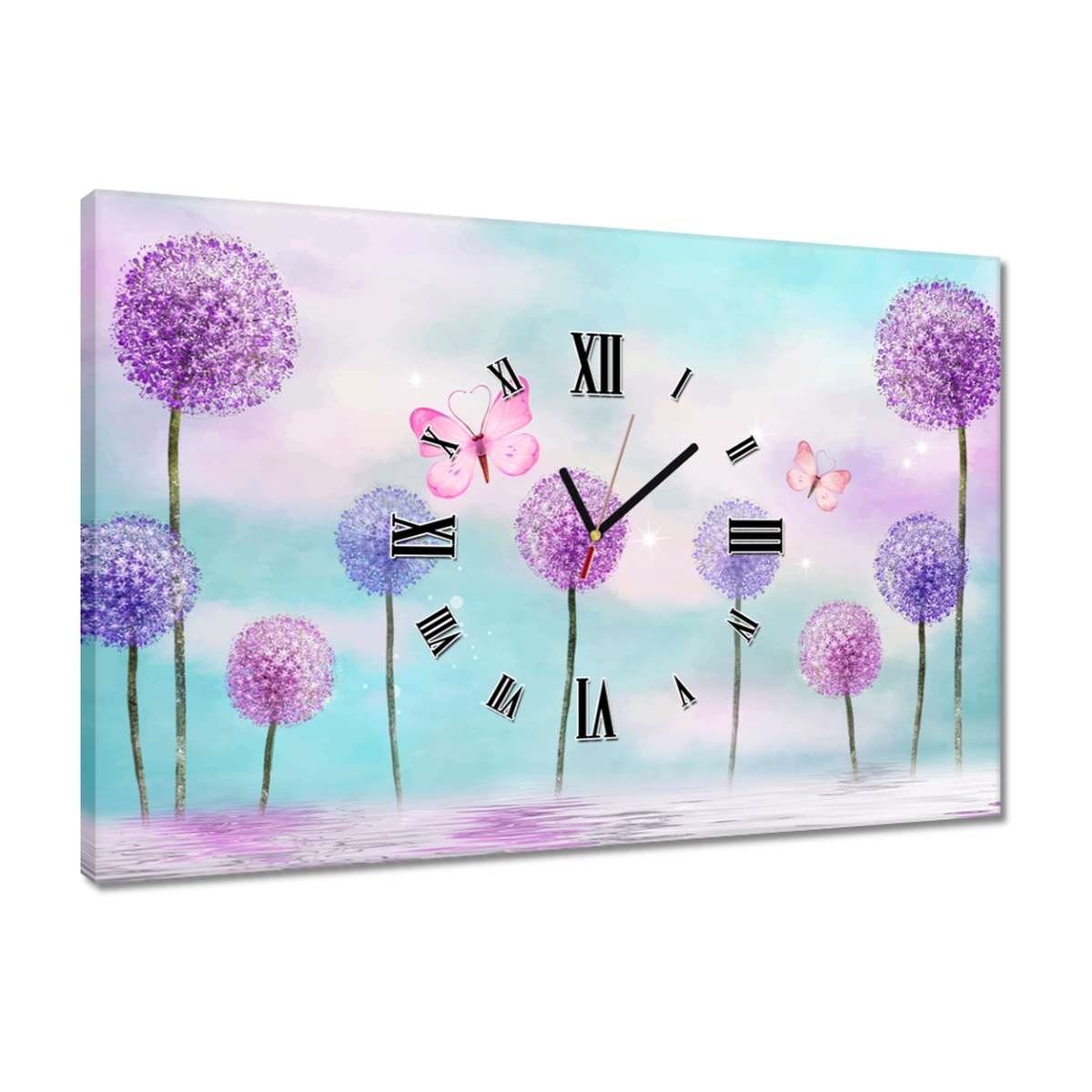 Zegar 60x40cm Magiczna kraina motylków - ZeSmakiem | Sklep EMPIK.COM