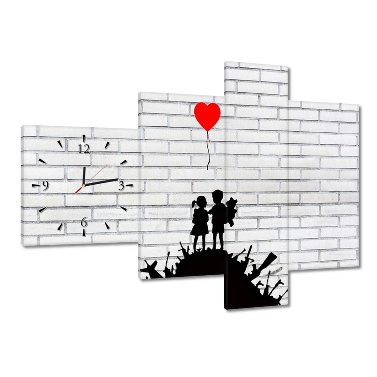 Zegar Banksy Sterta broni Balon, 100x70cm - ZeSmakiem | Sklep EMPIK.COM
