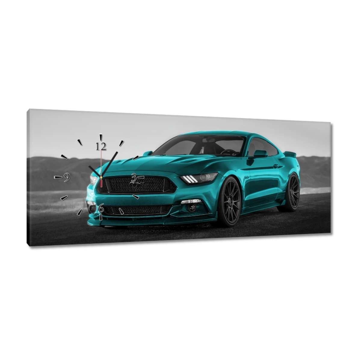 Zegar Ford Mustang, 100x40cm - ZeSmakiem | Sklep EMPIK.COM