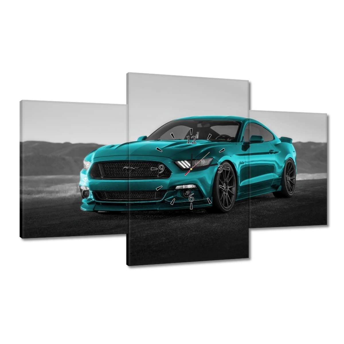 Zegar Ford Mustang, 100x60cm - ZeSmakiem | Sklep EMPIK.COM
