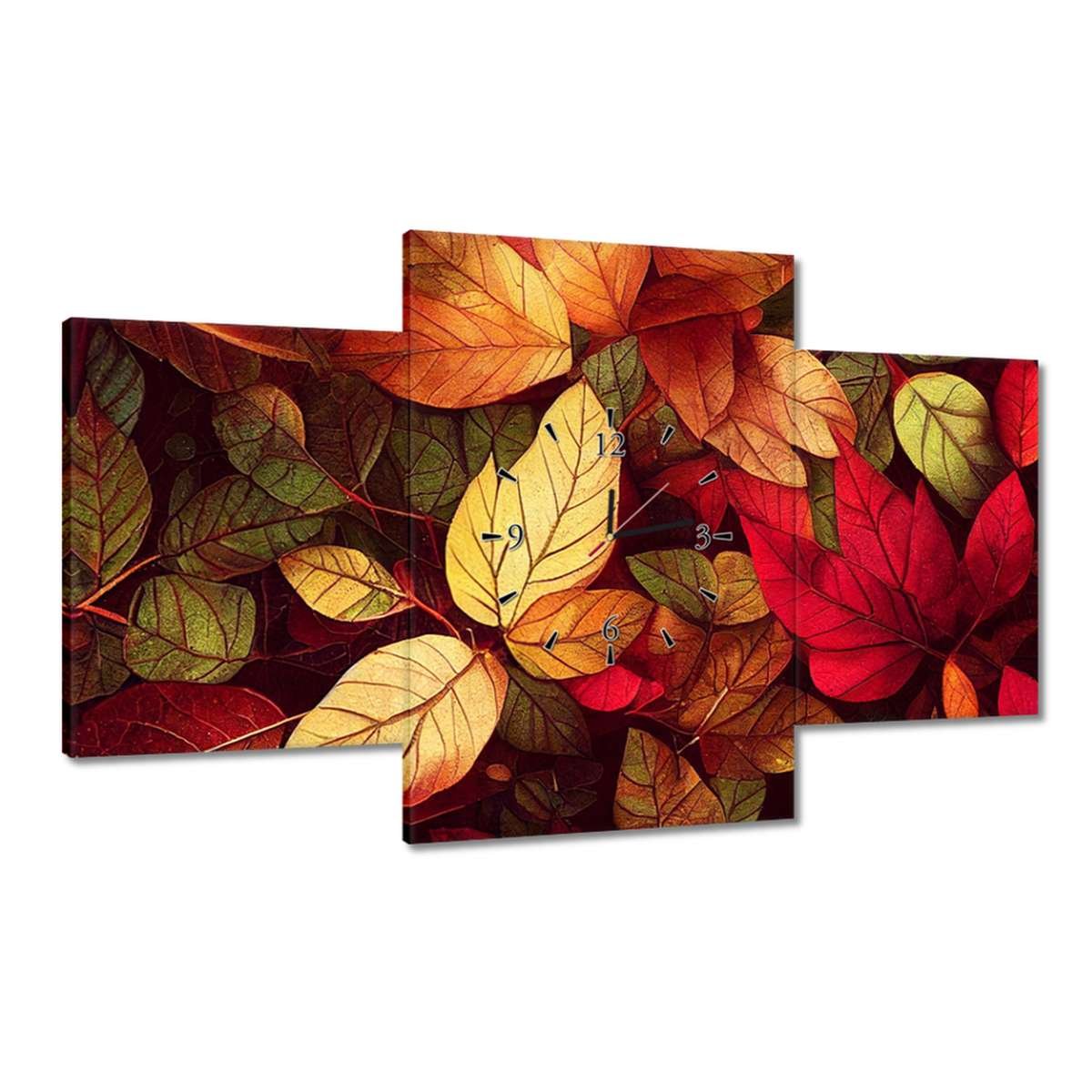 Zegar Jesienne liście Jesień, 100x60cm - ZeSmakiem | Sklep EMPIK.COM