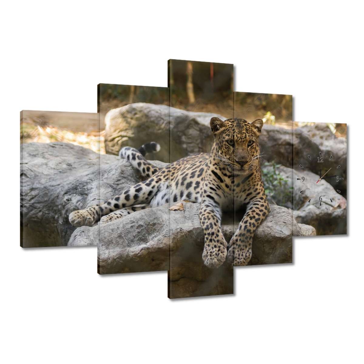 Zegar Lampart, 150x105cm - ZeSmakiem | Sklep EMPIK.COM