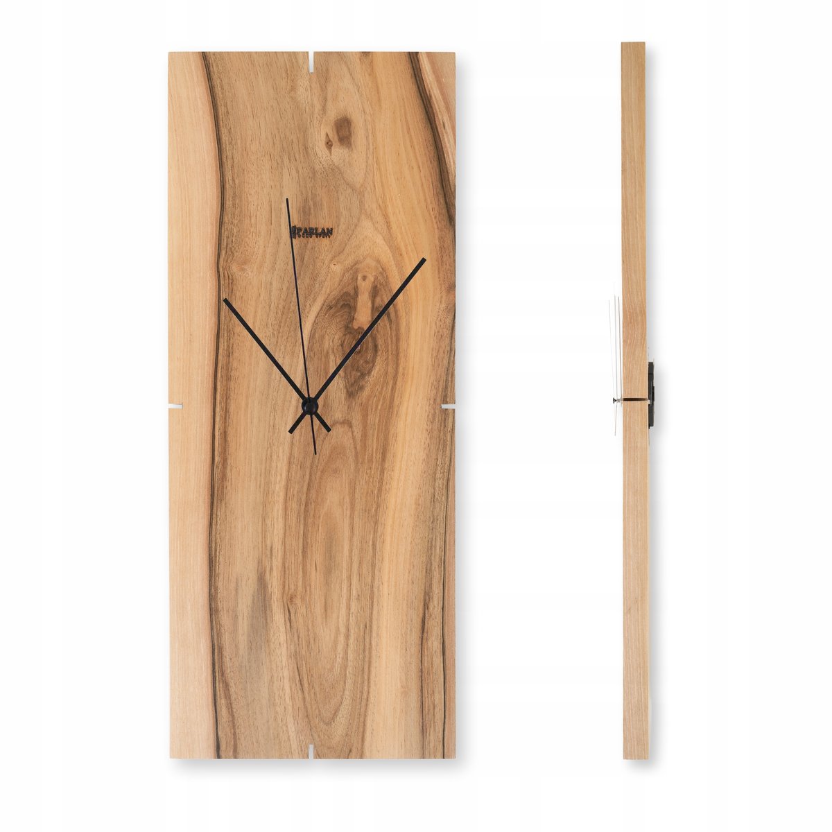 Zegar Loft 50 cm Drewniany Orzech Na Ścianę Retro Dokładny Unikat ...