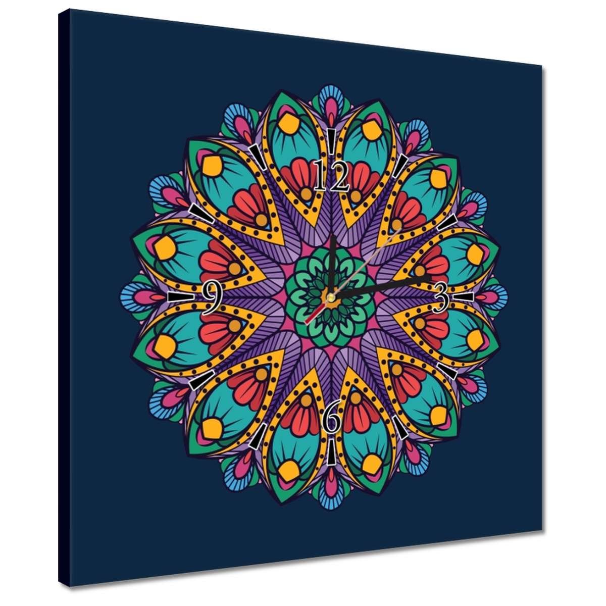 Zegar Mandala z Maroka Morocco, 40x40cm - ZeSmakiem | Sklep EMPIK.COM