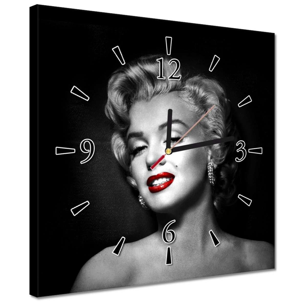 Zegar Marilyn Monroe Pieprzyk, 30x30cm - ZeSmakiem | Sklep EMPIK.COM
