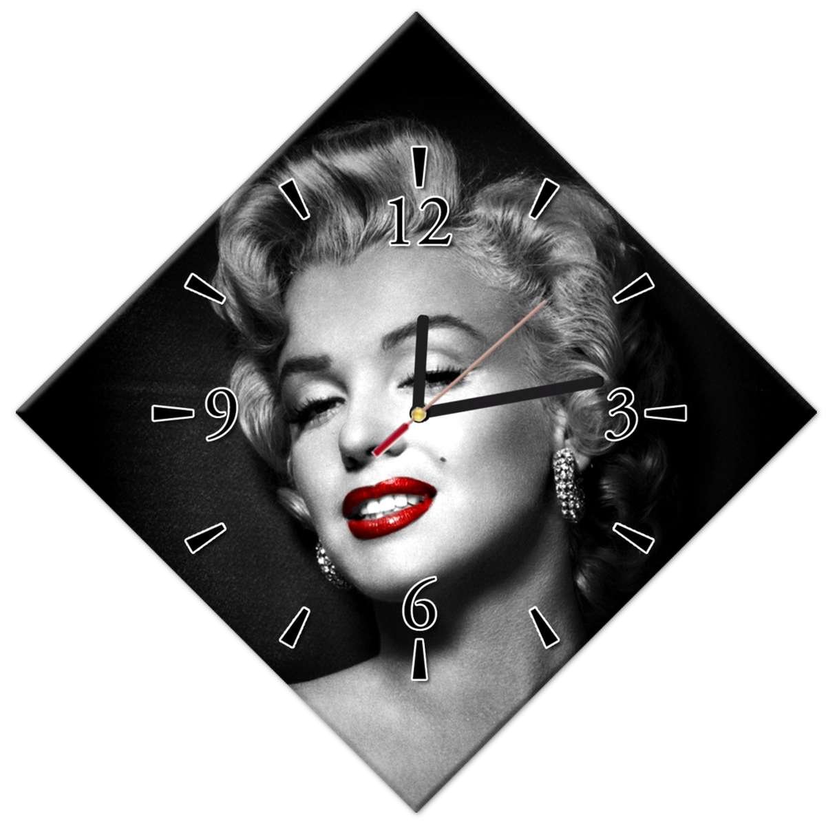 Zegar Marilyn Monroe Pieprzyk, 42x42cm - ZeSmakiem | Sklep EMPIK.COM