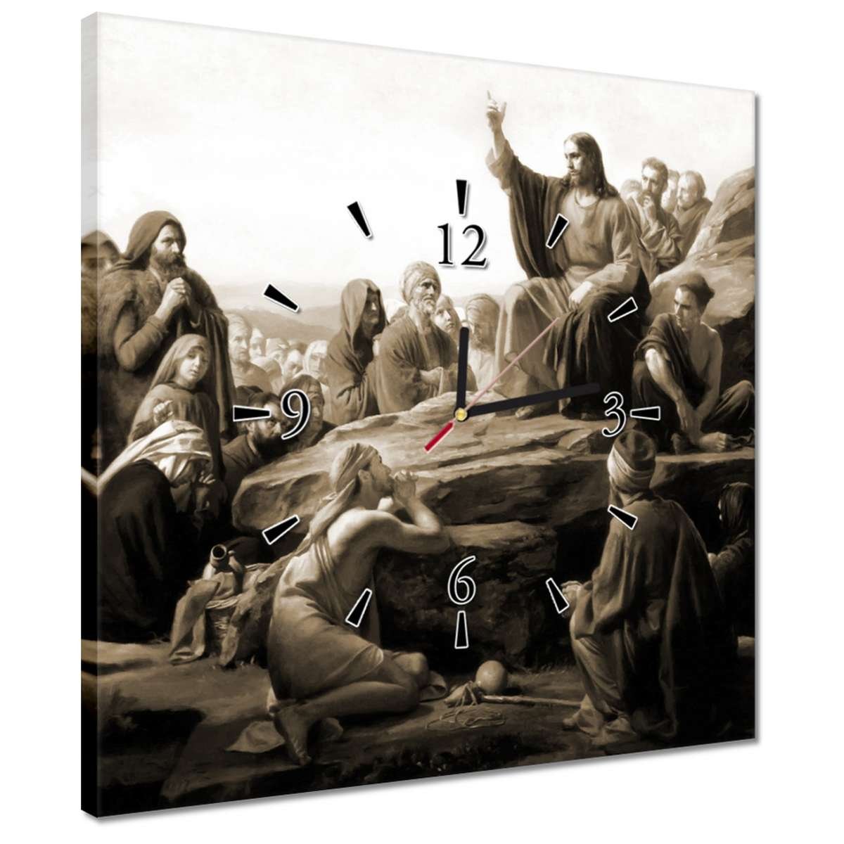 Zegar Osiem błogosławieństw, 40x40cm - ZeSmakiem | Sklep EMPIK.COM
