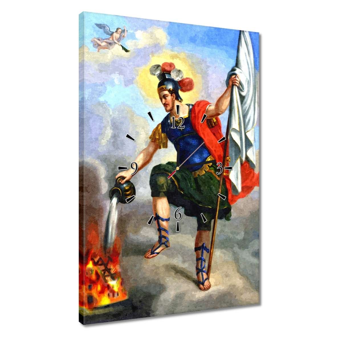 Zegar Patron strażaków św Florian, 40x60cm - ZeSmakiem | Sklep EMPIK.COM