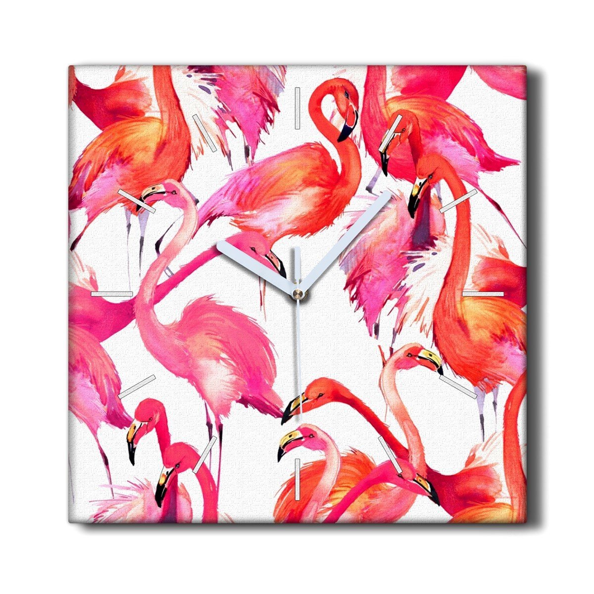 Zegar płótno do salonu do sypialni 30x30 Flamingi, Coloray - Coloray ...