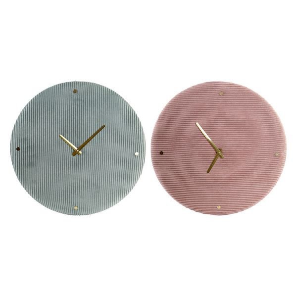 Zegar Ścienny DKD Home Decor Poliester (2 pcs) (40 x 5 x 40 cm ...