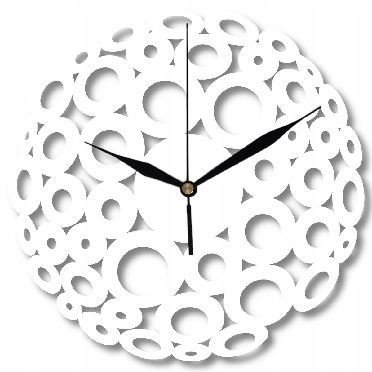 Zegar Ścienny Drewniany Biały Kosmo Modny Loft 35 cm - Inna marka | Sklep EMPIK.COM