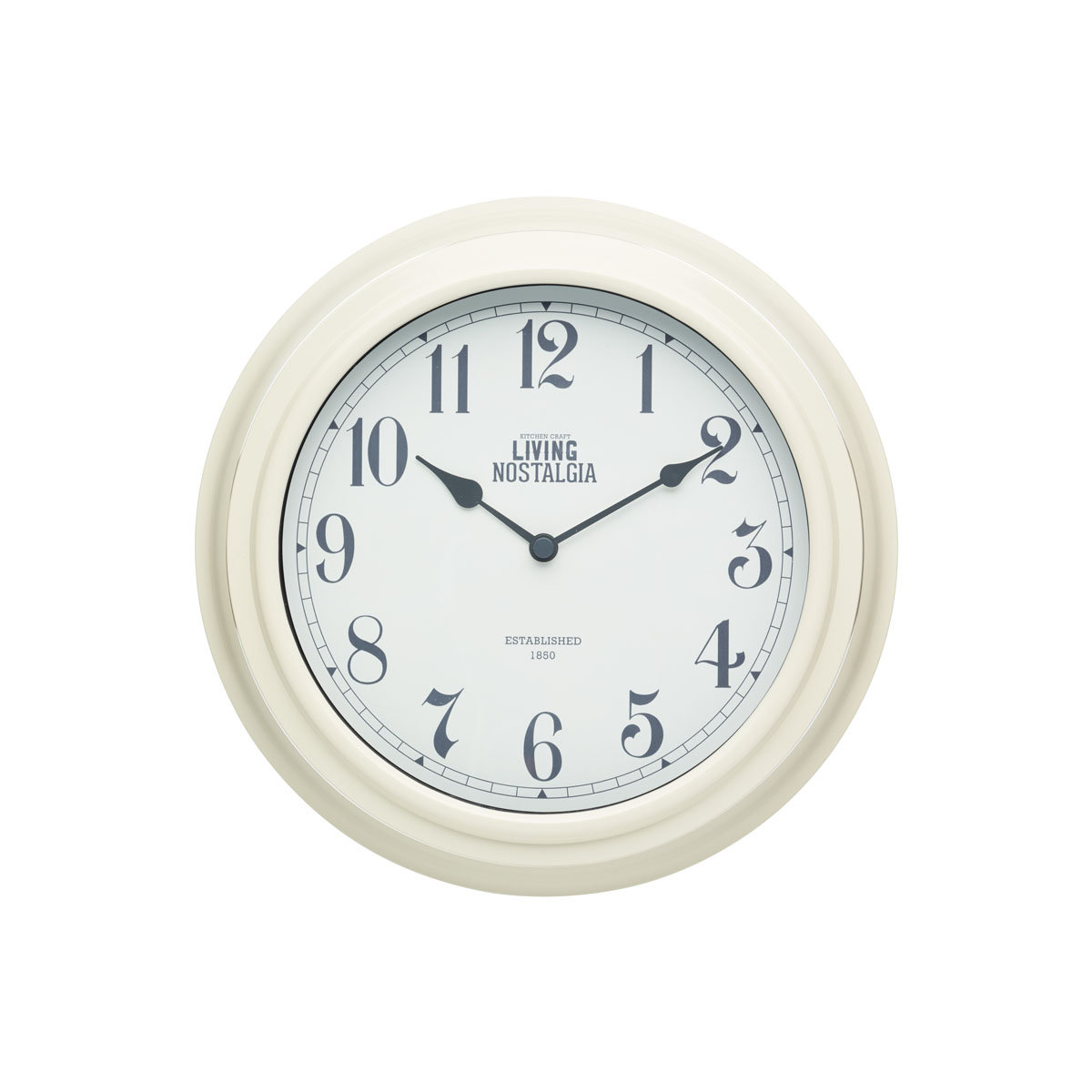 Zegar ścienny KITCHEN CRAFT Living Nostalgia, kremowy, 25,5x9 cm ...