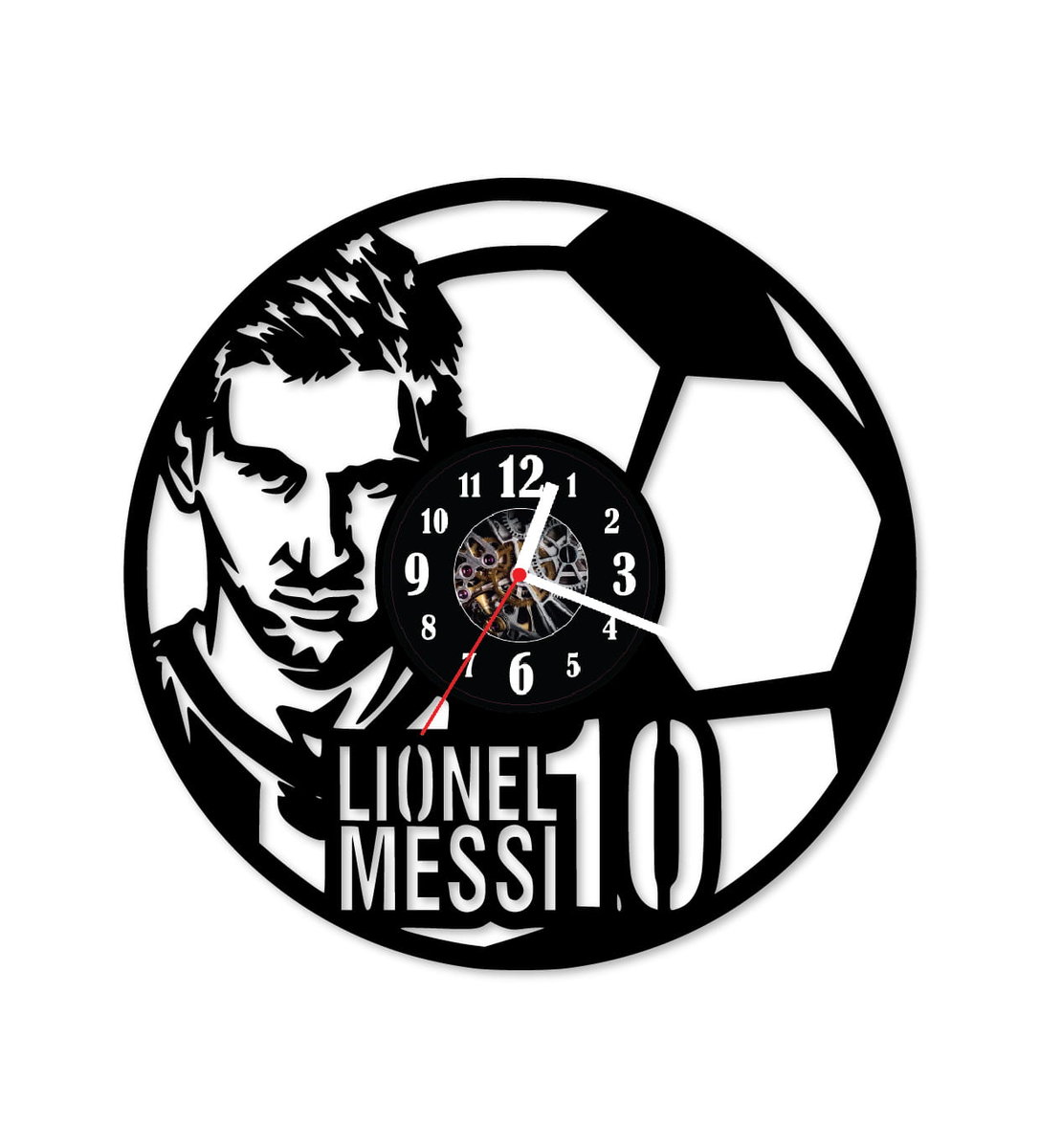 Zegar ścienny z płyty winylowej 196.13 Lionel Messi - HOME DRUK | Sklep ...