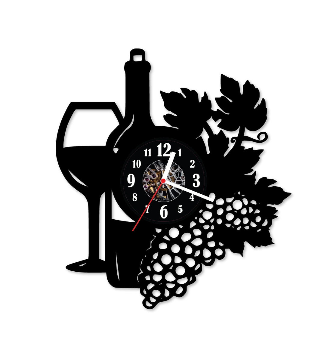 Zegar ścienny z płyty winylowej 237.13 Wino - HOME DRUK | Sklep EMPIK.COM