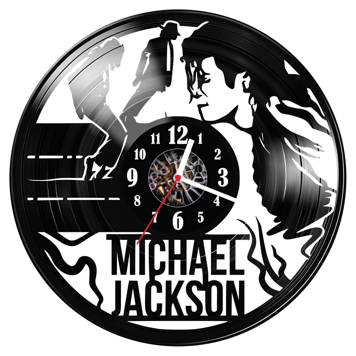 Zegar ścienny z płyty winylowej michael jackson 422.14 - HOME DRUK ...